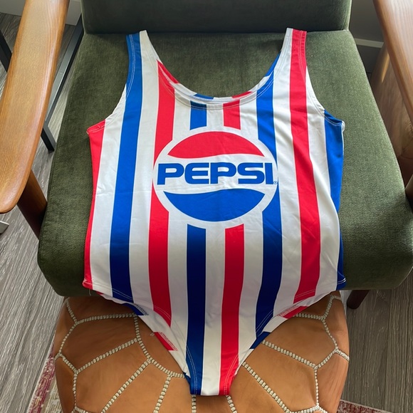 Pepsi | Swim | Pepsi Vintage Logo One Piece Bathing Suit | Poshmark
